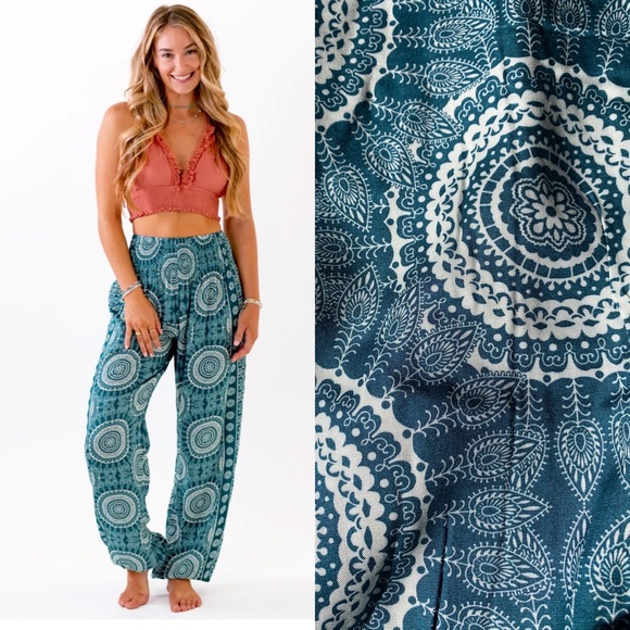 Lotus and Luna | Pants & Jumpsuits | Lotus Luna Harem Pants In Dark ...